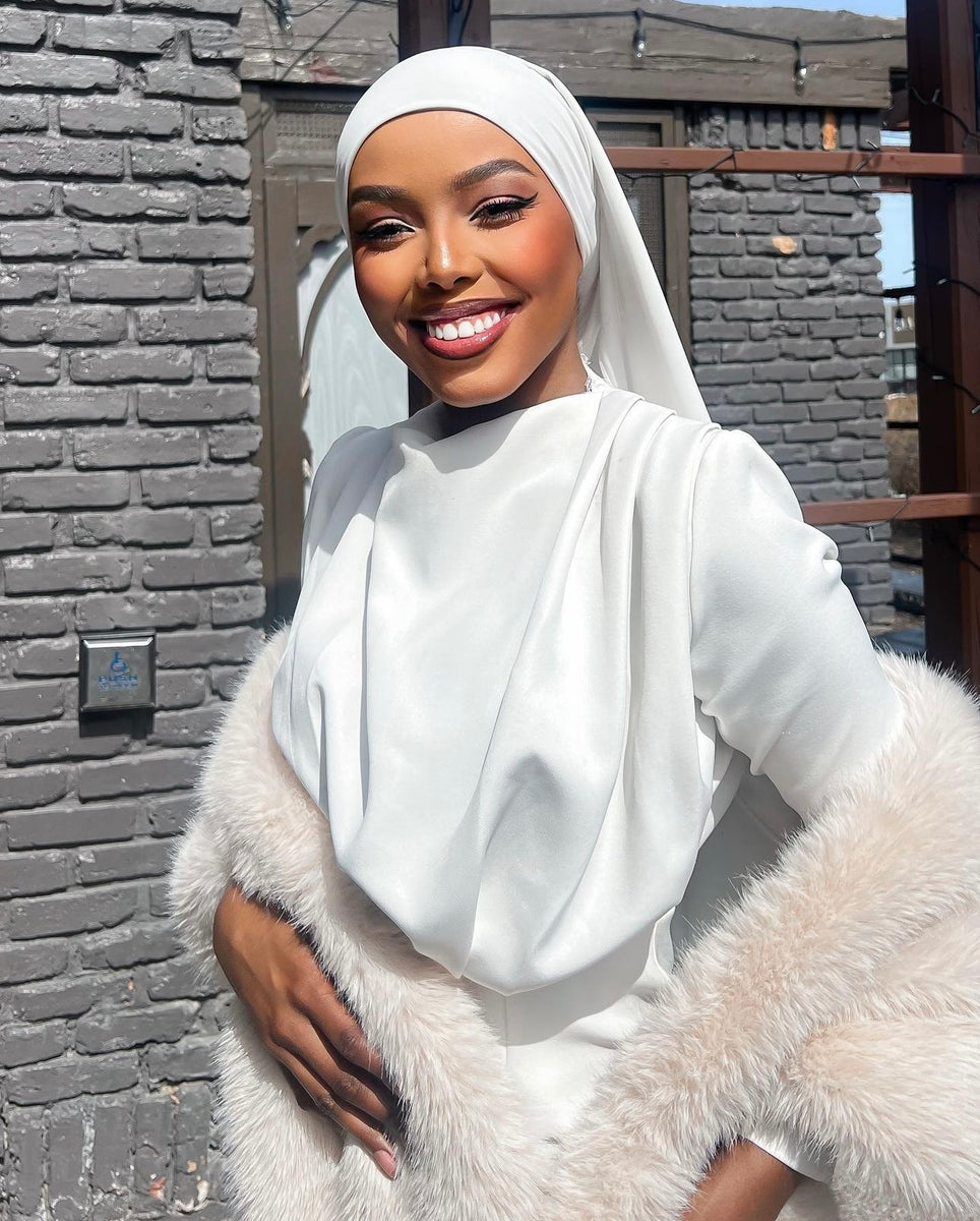 Layla Dress in White – Hijabglamour